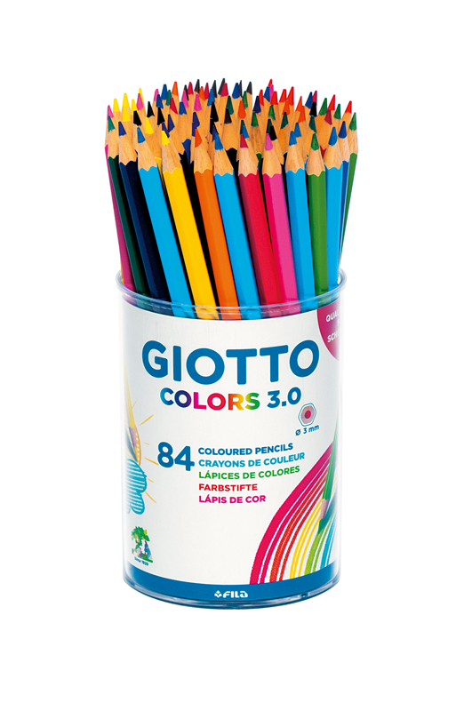 GIOTTO COLORS 3.0 POT 84 CRAYONS DE COULEUR ASSORTIS K110462 ...